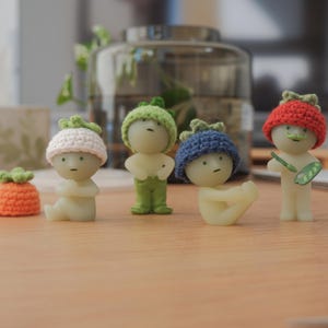 Crochet Smiski Fruit Hats - Etsy