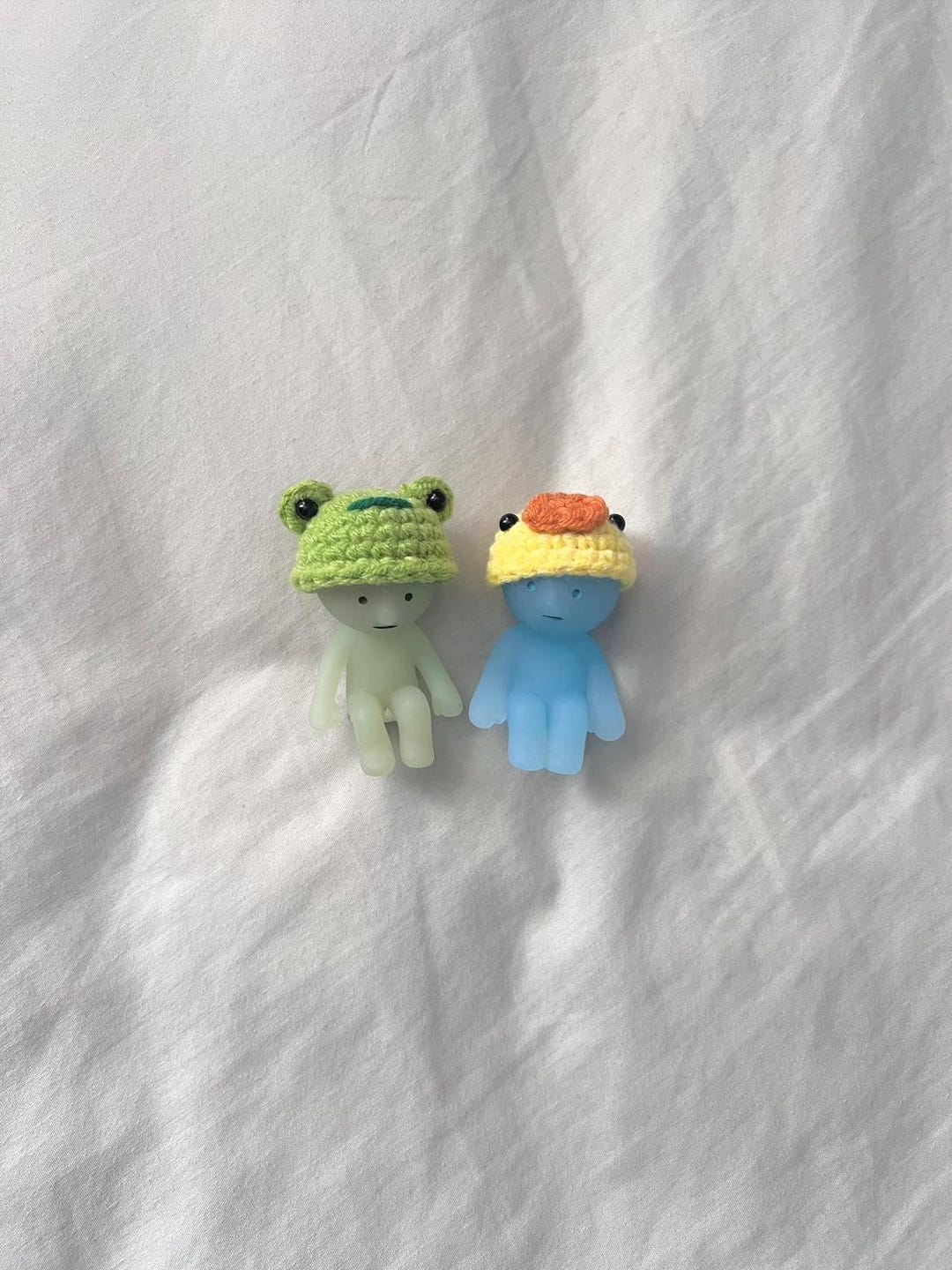 Crochet Smiski Froggy and Chick Hats | Adorable Accessories for Smiskis ...