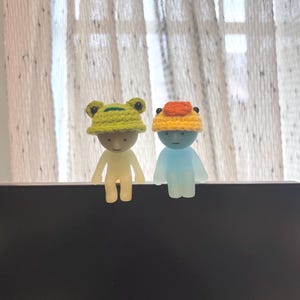 Crochet Smiski Froggy and Chick Hats | Adorable Accessories for Smiskis ...