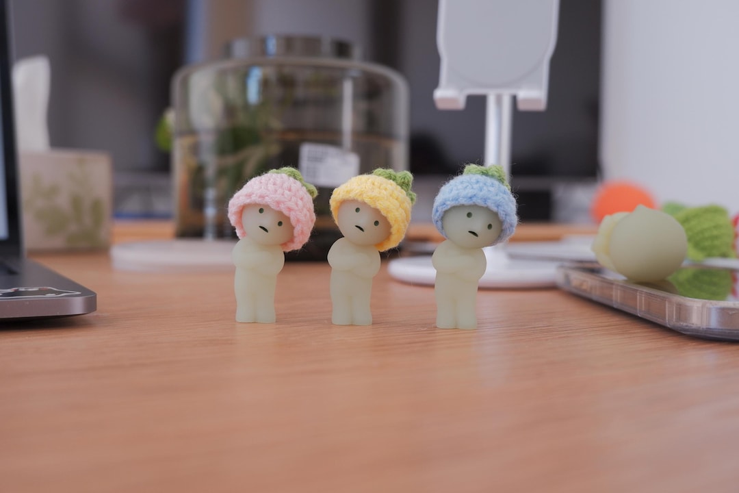 Smiski Triplets Crochet Fruit Hat - Etsy