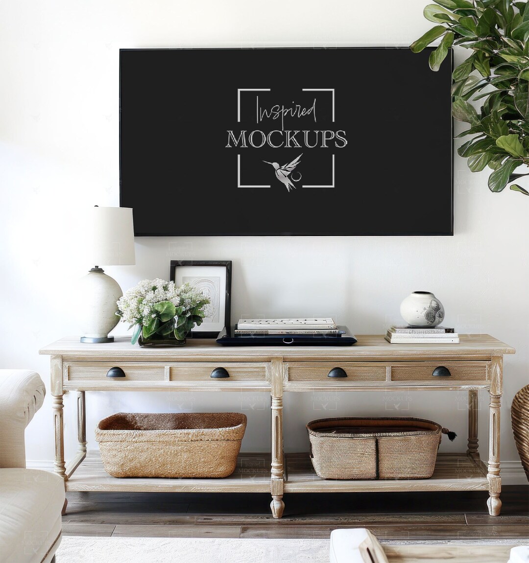 Frame TV Mockup, Mockup Frame TV, Art Tv Mockup, Art Frame Mockup ...