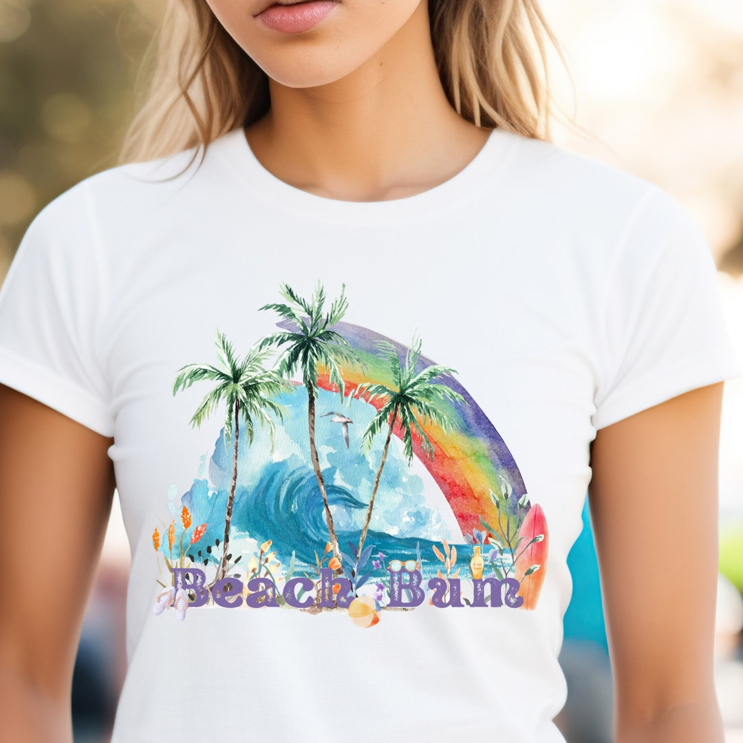 Beach Bum T Shirt, Summer Vibes Tee, Beach Vibes T Shirt, Vacation ...