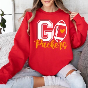 Go Packers Sweatshirt, Game Day Sweat, Football Sweat, Football Season ...