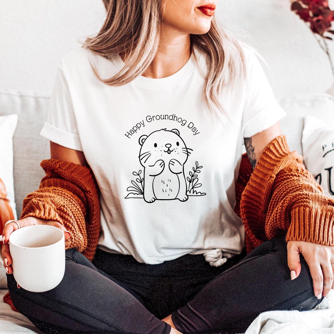 Happy Groundhog Day Shirt, Groundhog Day Gift, Funny Groundhog Shirt ...
