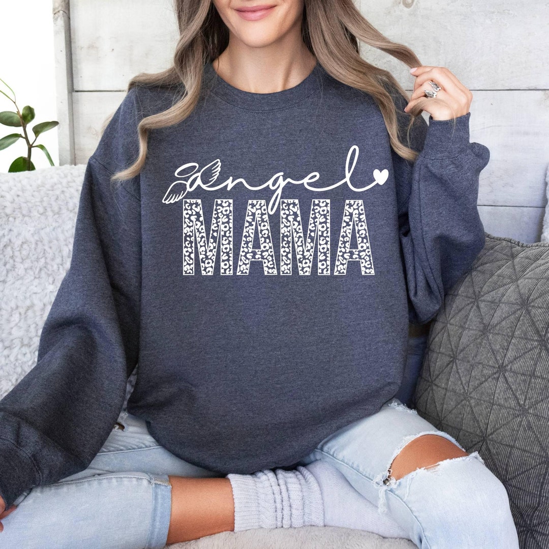 Angel Mama Sweatshirt, Angel Mom Sweat, Mother's Day Sweat, Mom Loss ...