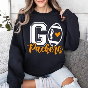 Go Packers Sweatshirt, Game Day Sweat, Football Sweat, Football Season ...