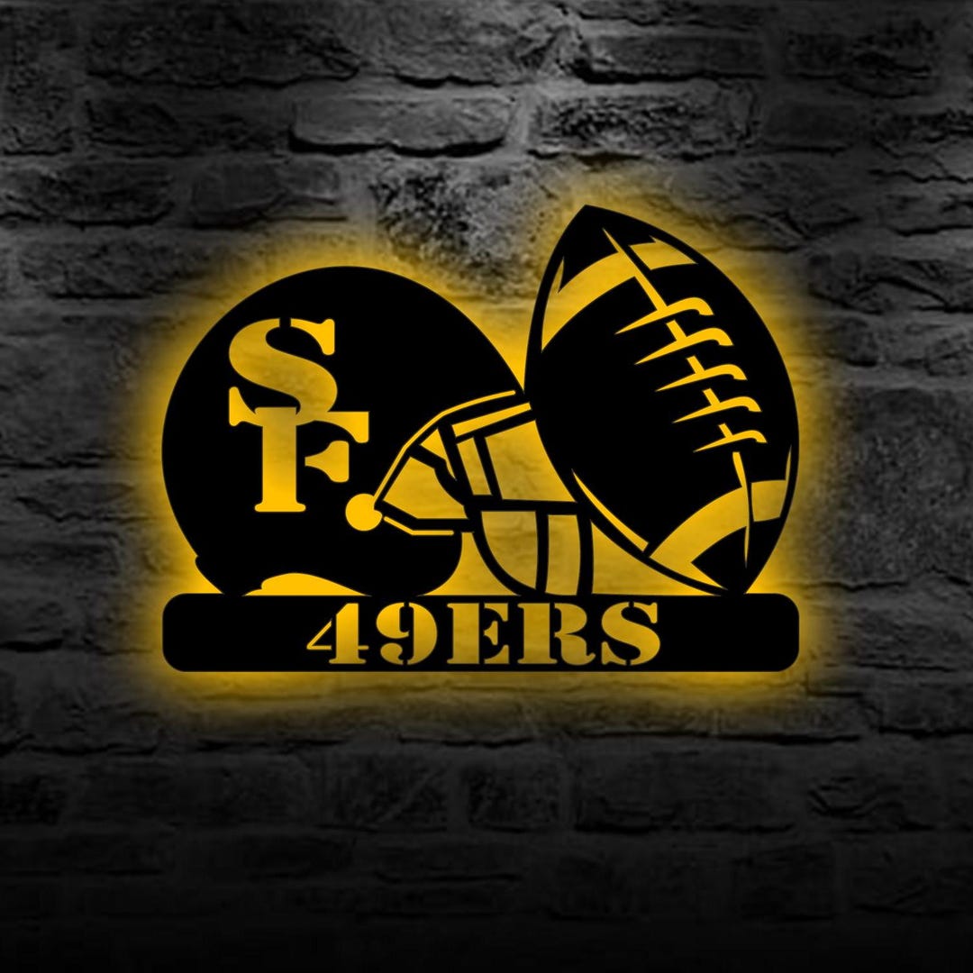 San Francisco 49ers, SF 49ers,metal Led Sign, Led Sign, Illuminated ...