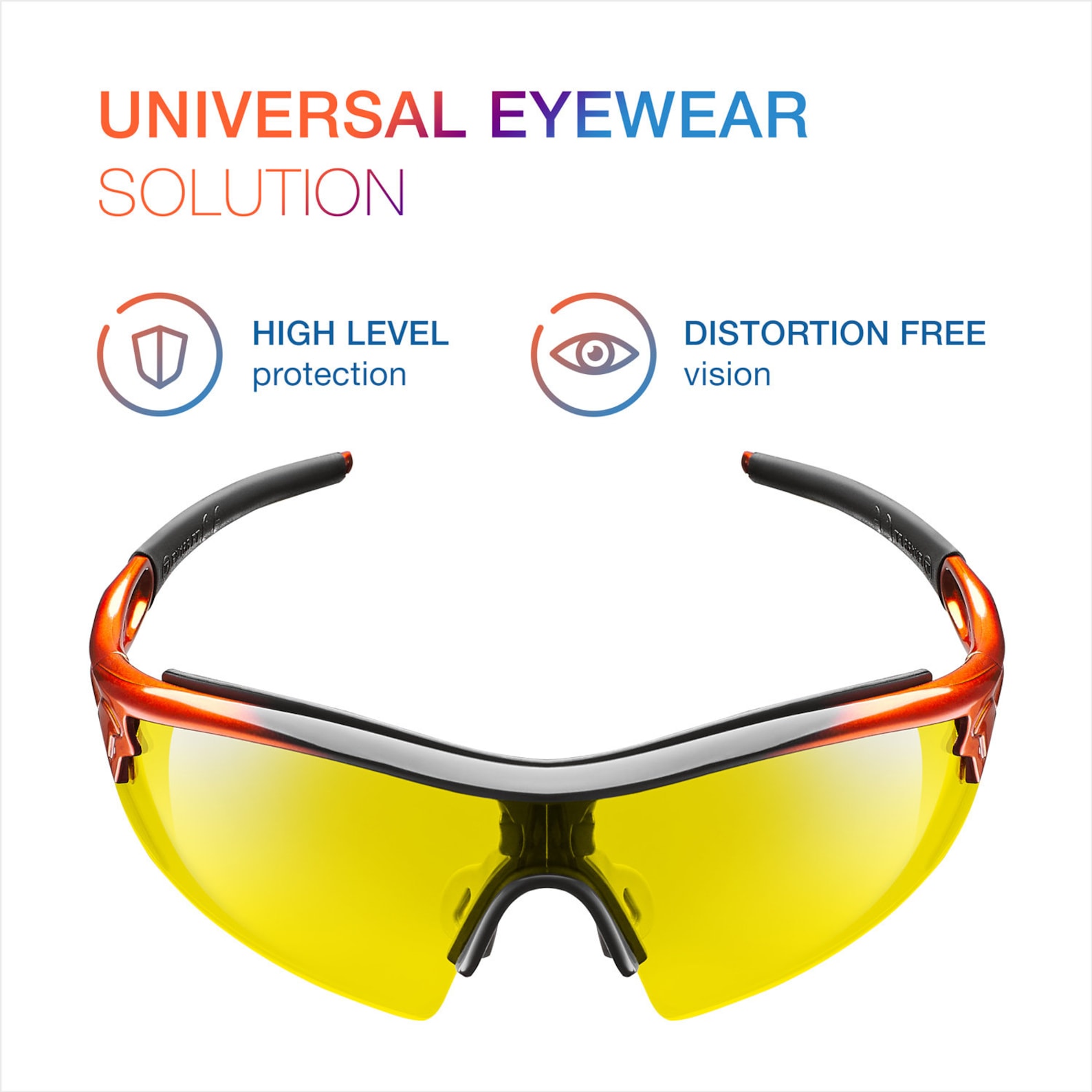 Toolfreak Safety Glasses Yellow Lens UV & Impact Rated to EN166 EN170 ...