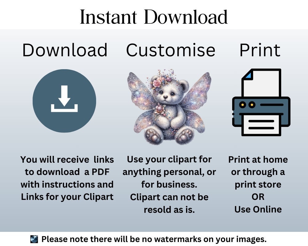 32 Cute Fairy Teddy Bear Clipart PNG Watercolour Fairies Iteddy Bears ...