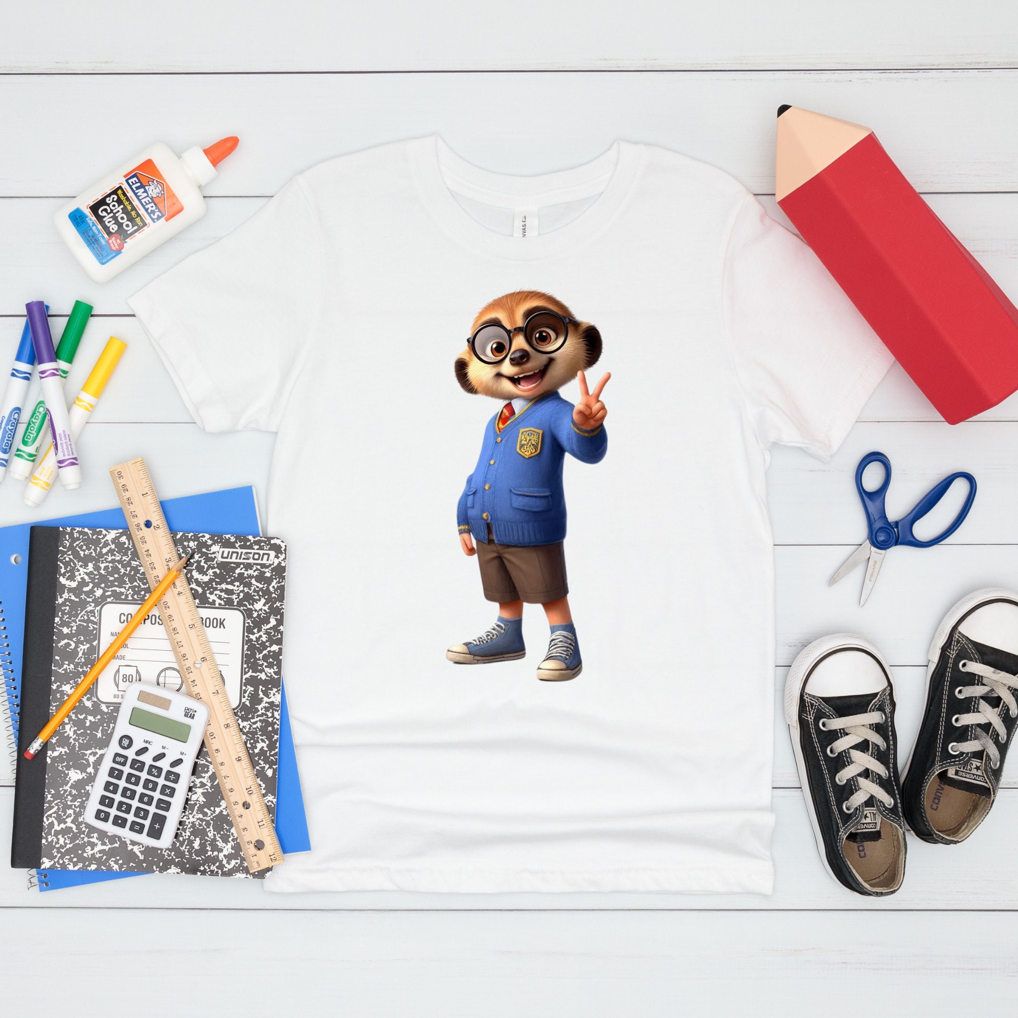 Funny School Meerkat PNG Clipart Bundle | Student Classroom Teacher ...