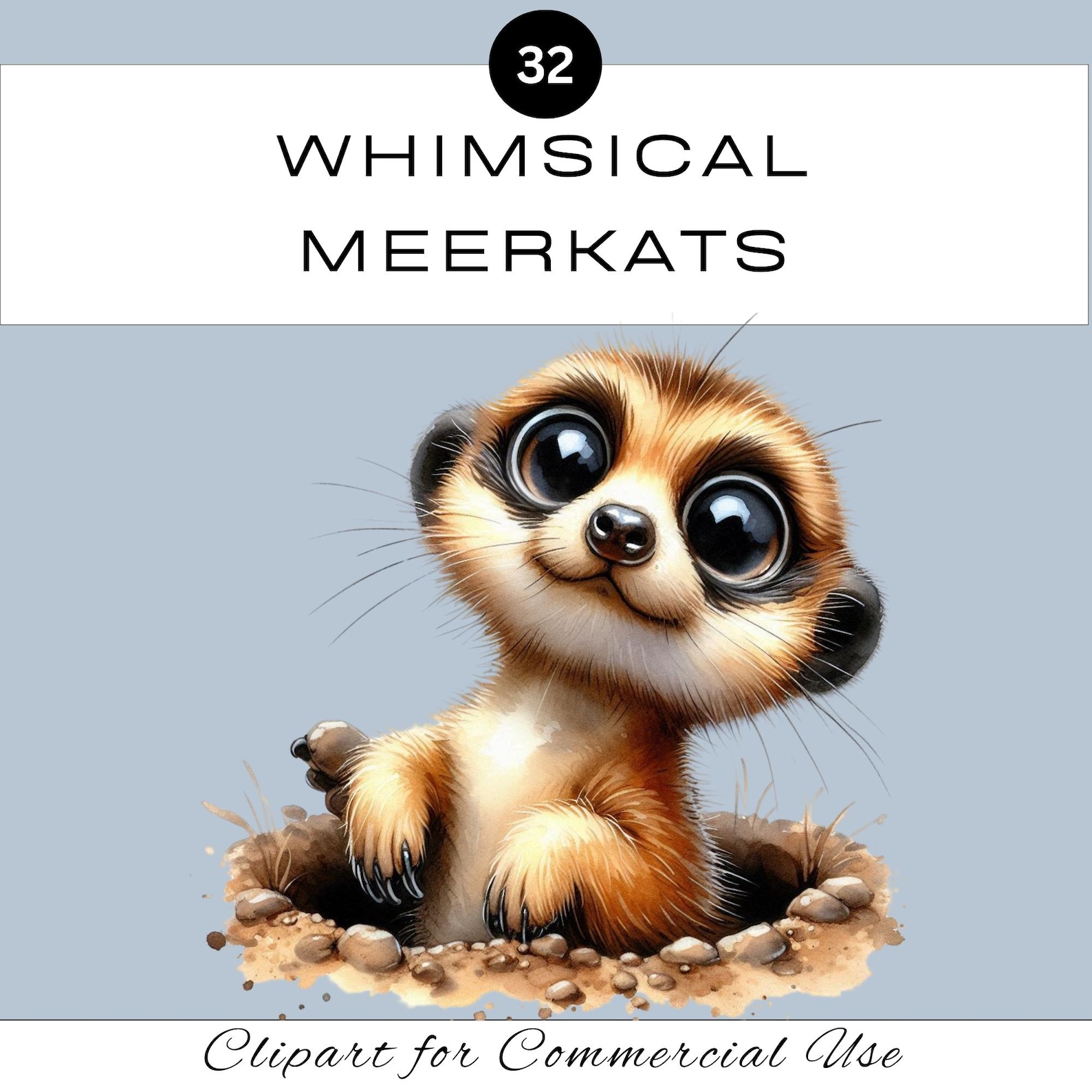 Whimsical Meerkat PNG Clipart Bundle | Funny Quirky Meerkats | Junk ...