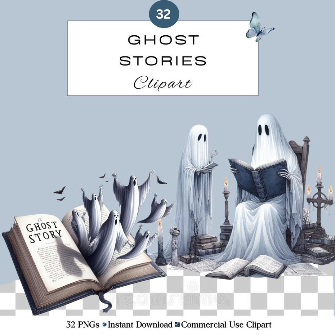 Ghost Stories PNG Clipart | Halloween Reading Sublimation | Junk ...