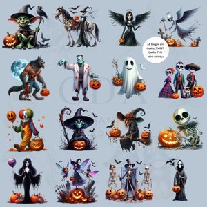 Halloween Monsters PNG Clipart | Whimsical Enchanted Magical ...