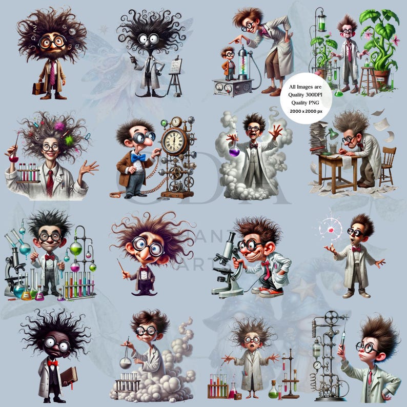 Nutty Science Professor PNG Clipart | Classroom Science Teacher | Junk ...