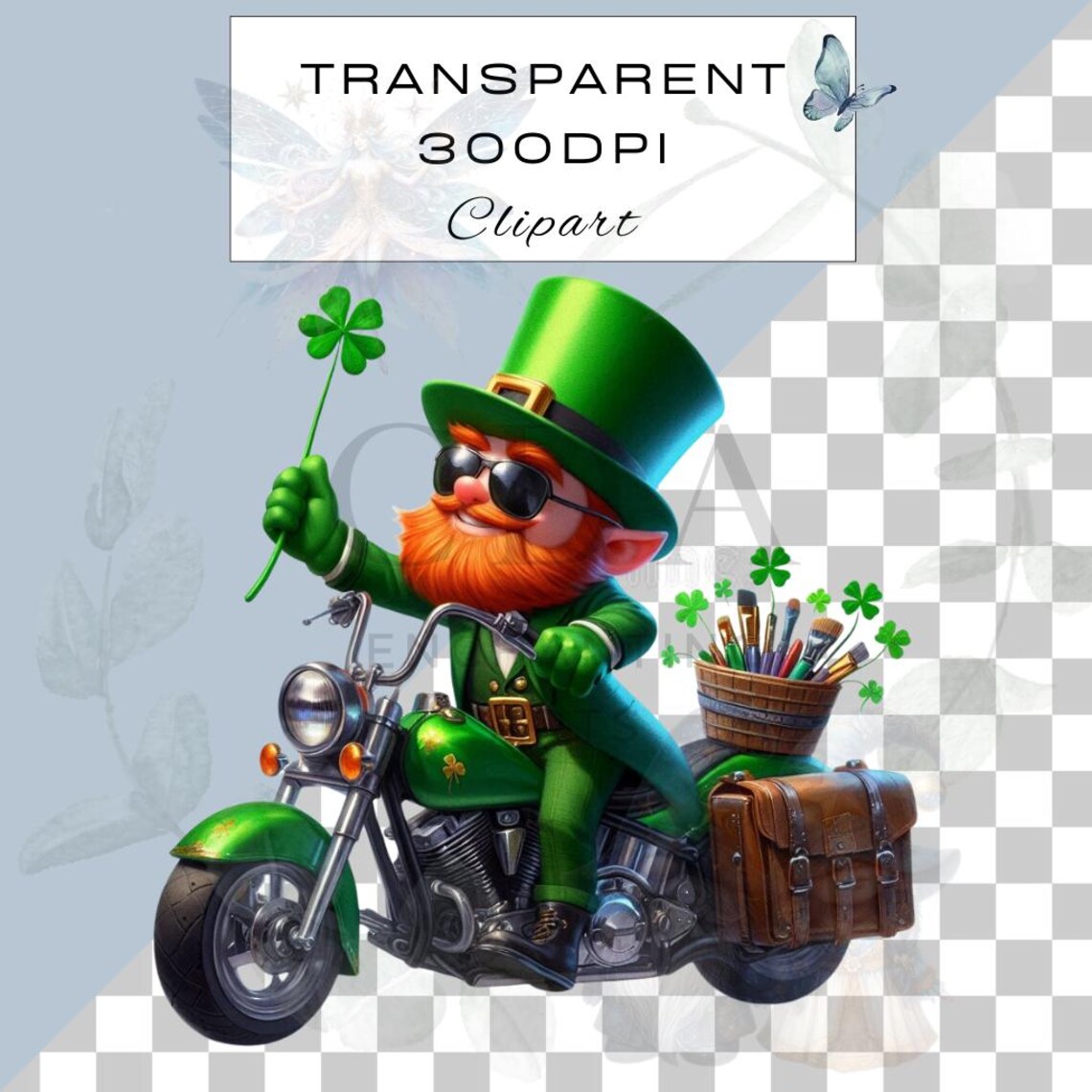 St Patricks Day Leprechaun Clipart PNG Set | Watercolour Cute Quirky ...