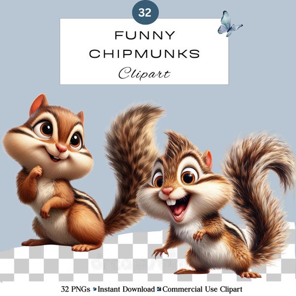 Chipmunk - Etsy