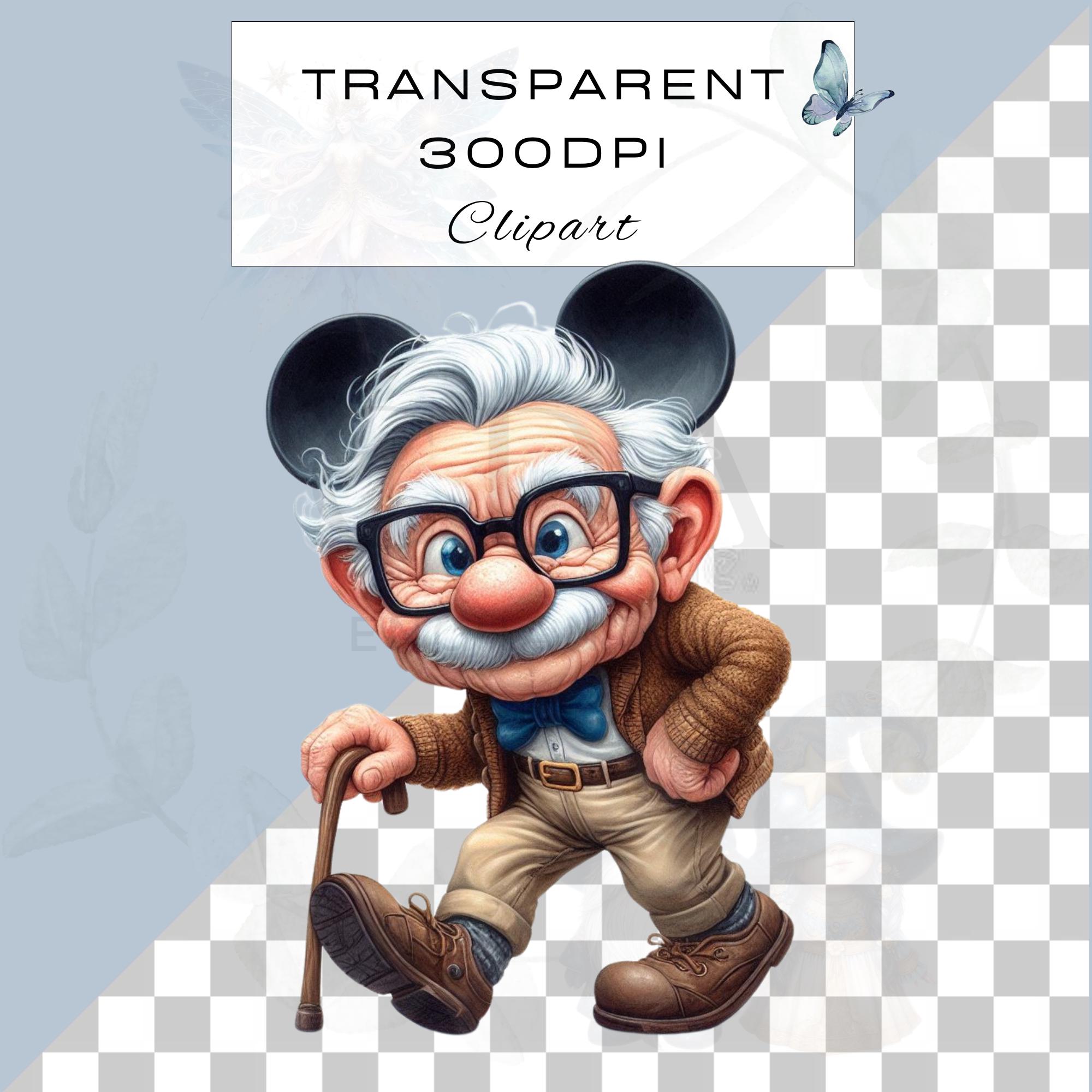 Funny Grandpas PNG Clipart Set | Cute Grandpa L PNG | Commercial Use ...