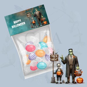 Halloween Candy Bag Toppers | A4 and 8.5 X 11 Inches PDF | Trick or ...