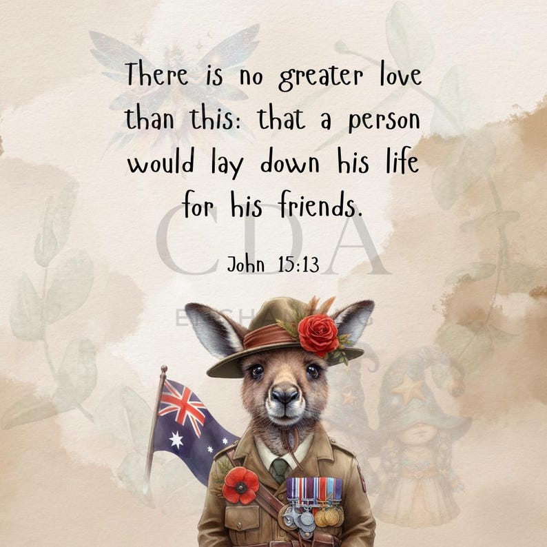 Anzac Australian Animals PNG Clipart Set | Cute Watercolour Aussie ...