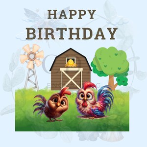 Funny Chicken PNG Clipart Set 2 | Cute Chook Sublimation | Farm Junk ...