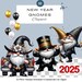 Cute New Years Eve Gnome Clipart PNG Set Watercolour Festive Holiday ...