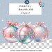 Christmas Pastel Bauble Clipart Art Holiday Transparent PNG Christmas ...