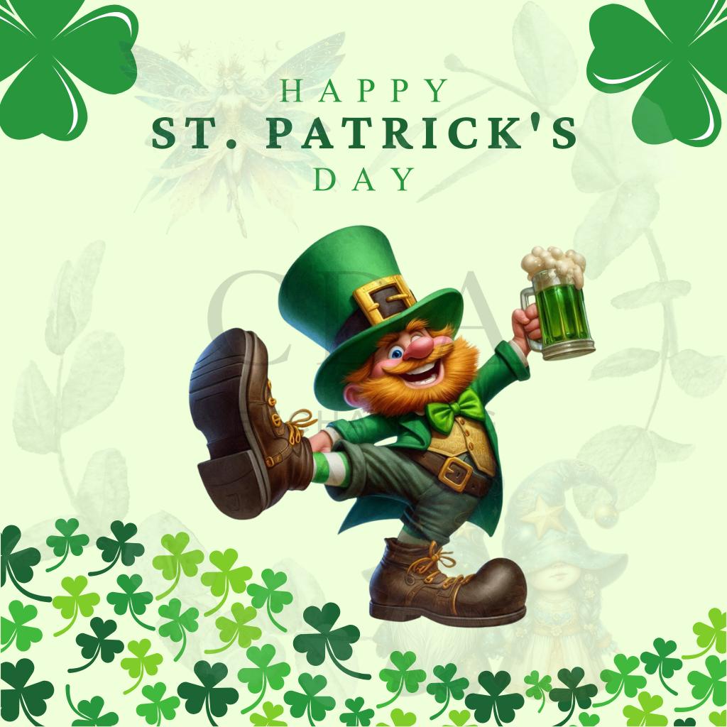 St Patricks Day Leprechaun Clipart PNG Set | Watercolour Cute Quirky ...