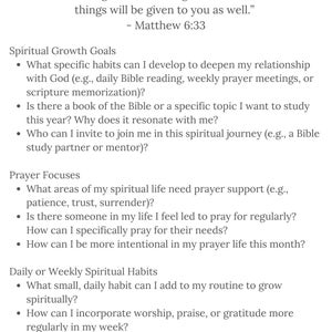 Faith-based Goal-setting Workbook | Christian Planner for Women ...