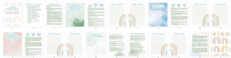 God's Promises Bible Study Instant Download - Etsy