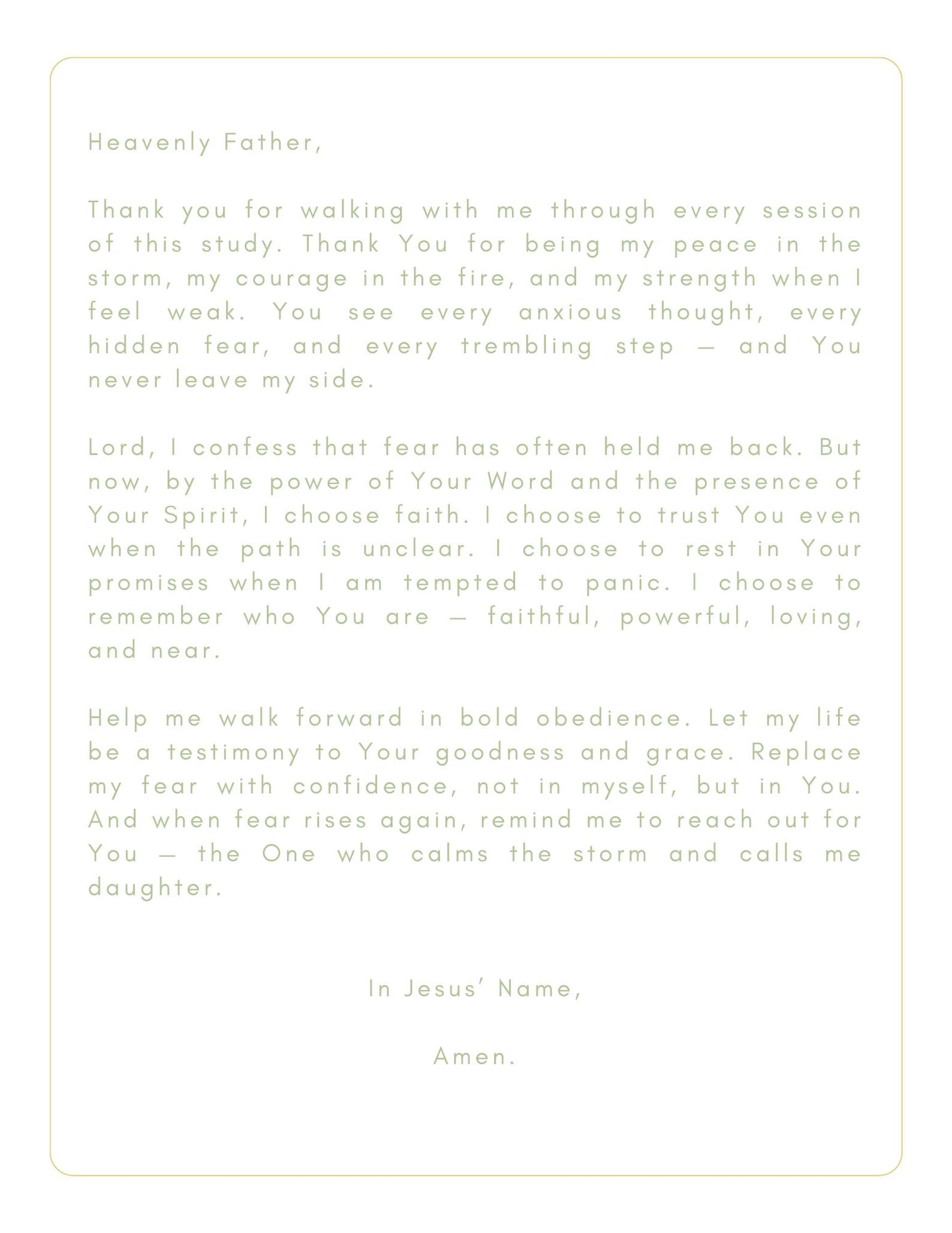 Faith Over Fear Bible Study - Bible Study Guide - Bible Study Journal ...