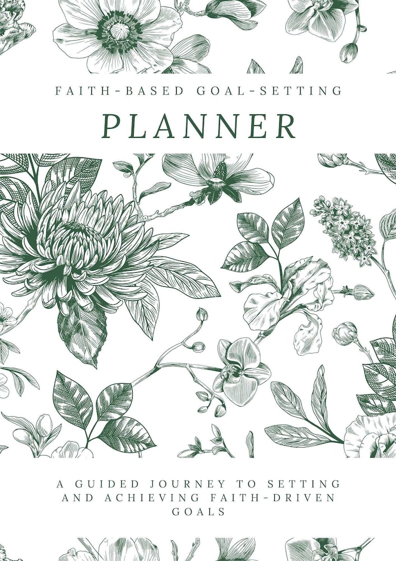 Faith-based Goal-setting Workbook | Christian Planner for Women ...