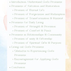 God's Promises Bible Study - Instant Download - Prayer Journal - Women ...