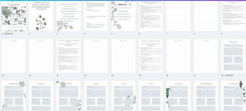 Faith-based Goal-setting Workbook | Christian Planner for Women ...