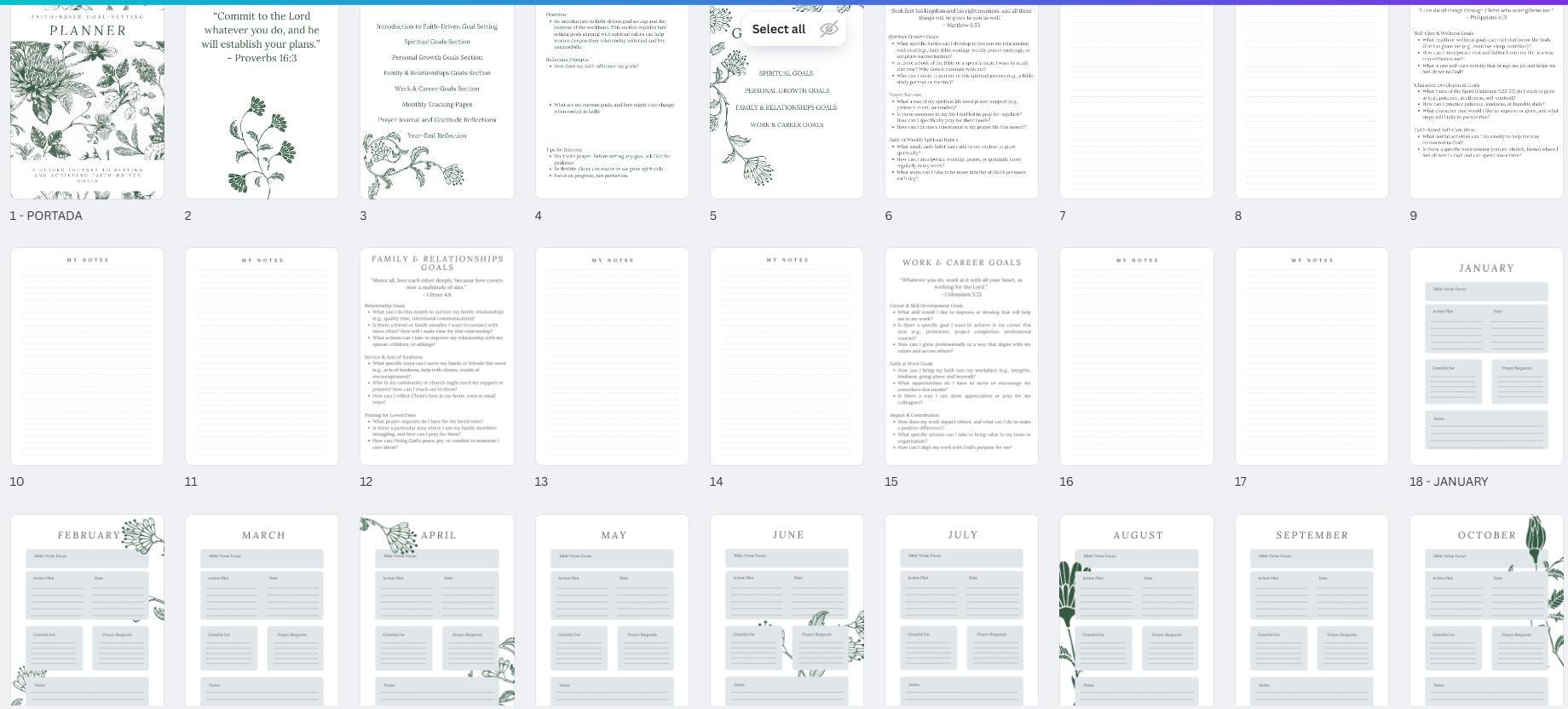 Faith-based Goal-setting Workbook | Christian Planner for Women ...