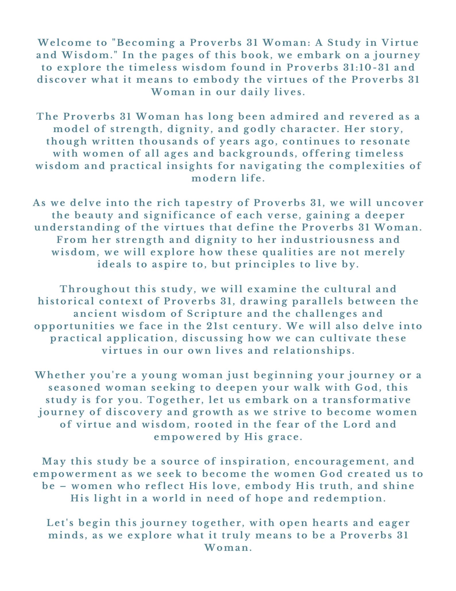 Proverbs 31 Woman Bible Study - Bible Study Guide - Bible Study Journal ...