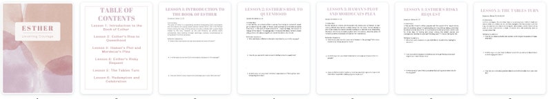 Esther Bible Study - Women's Study - Christian - Bible Journal ...