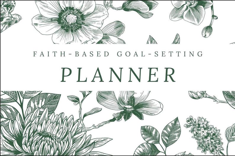 Faith-based Goal-setting Workbook | Christian Planner for Women ...