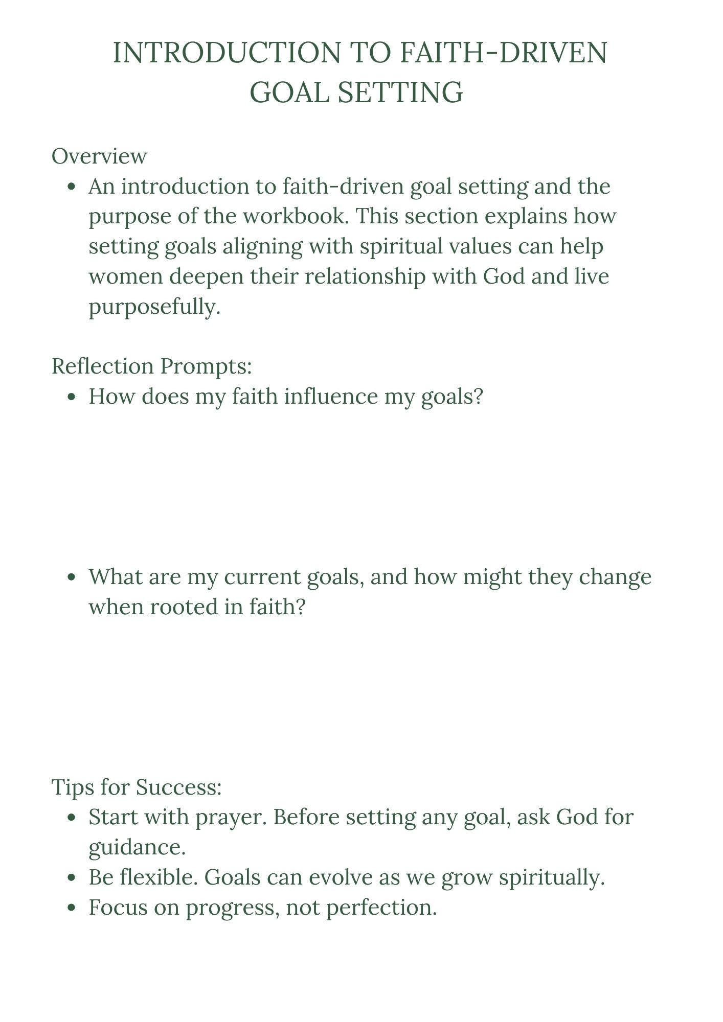 Faith-based Goal-setting Workbook | Christian Planner for Women ...