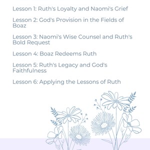Ruth Bible Study - Bible Study Guide - Bible Study Journal - Printable ...