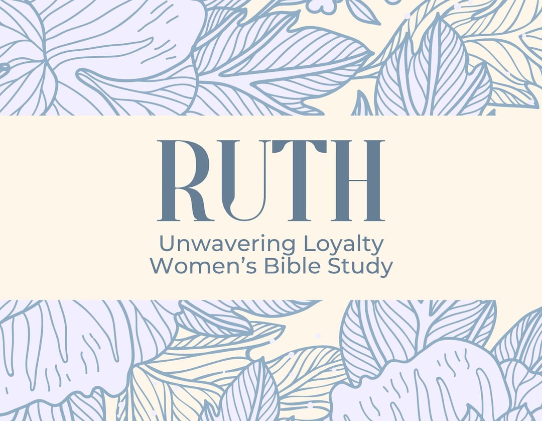 Ruth Bible Study - Bible Study Guide - Bible Study Journal - Printable ...