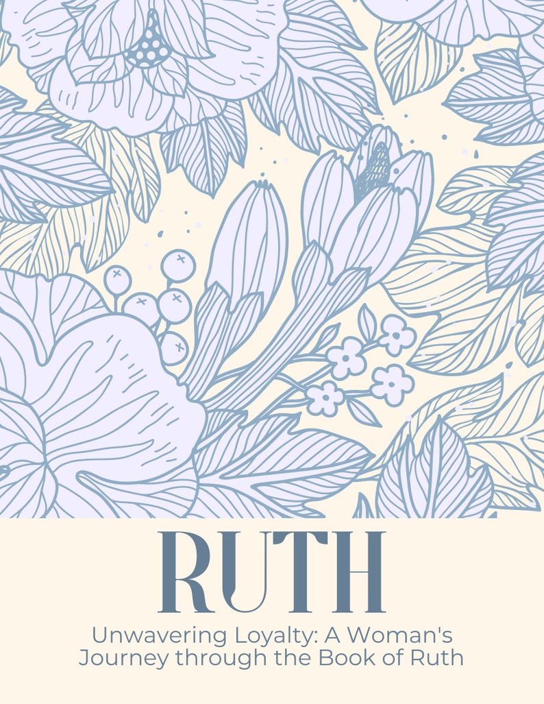 Ruth Bible Study - Bible Study Guide - Bible Study Journal - Printable ...