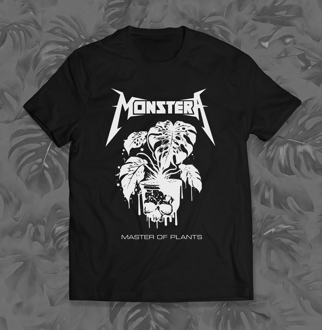 Monstera T Shirt for Metal Head Plant Lover Gift Idea for Him Plant Dad ...