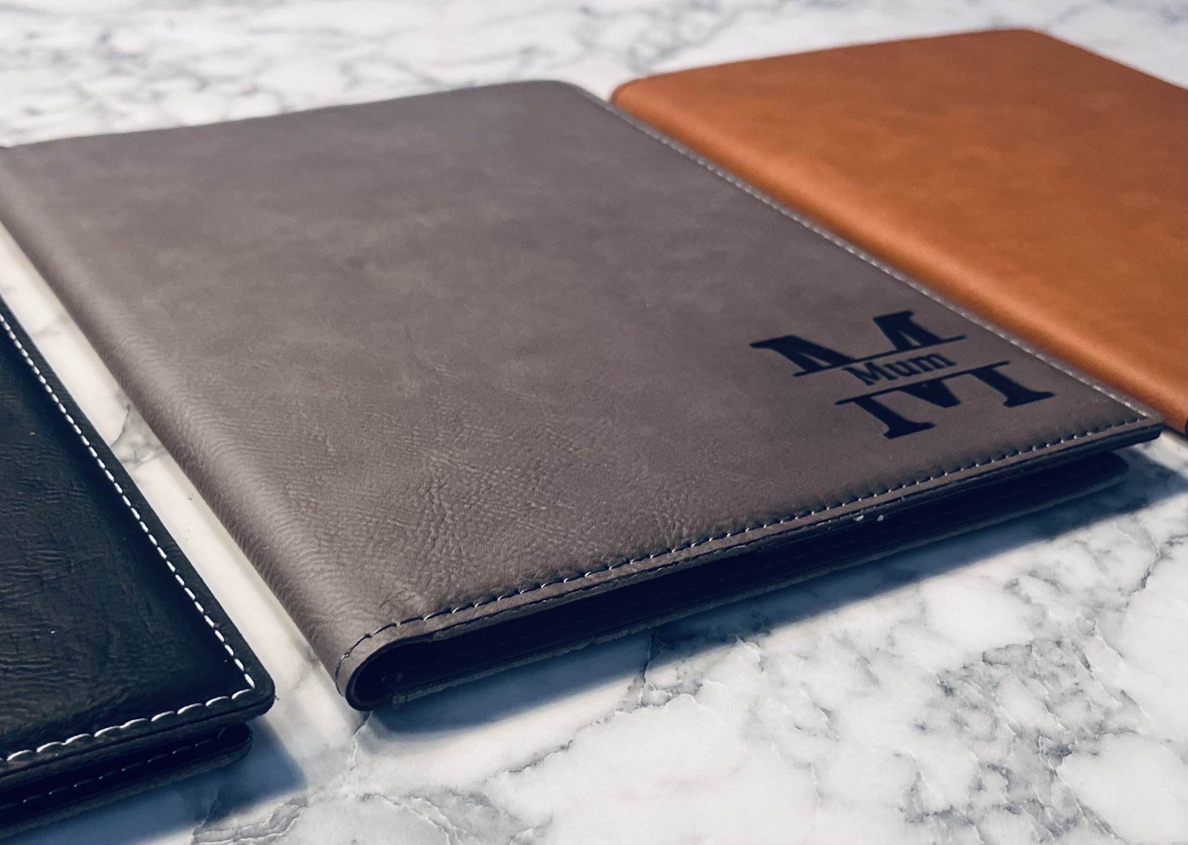 Personalised Leather Notebook Cover. Leather Portfolio, Leather ...