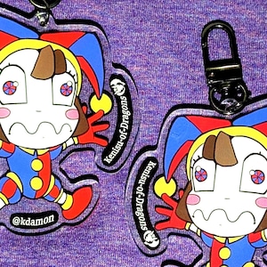 Pomni Keychain Amazing Digital Circus TADC - 3-inch Double-sided ...