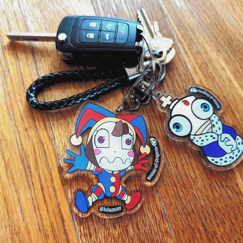Pomni Keychain - Etsy