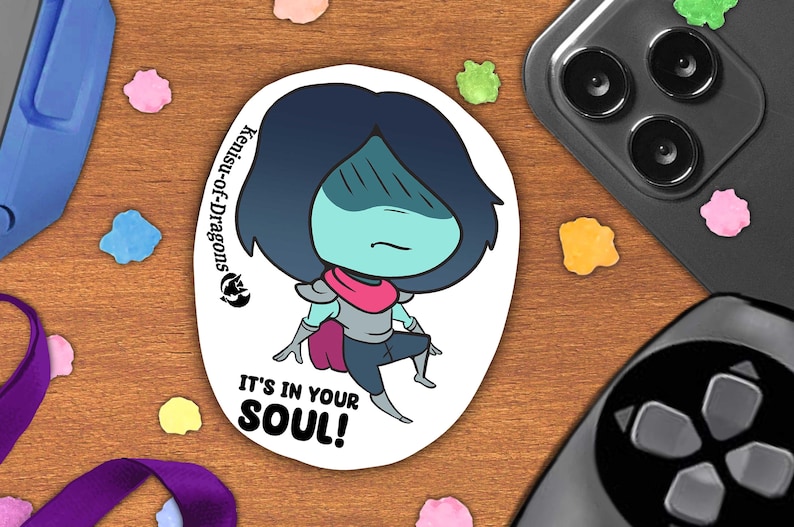 DELTARUNE Stickers- Captions-waterproof-handmade - Etsy