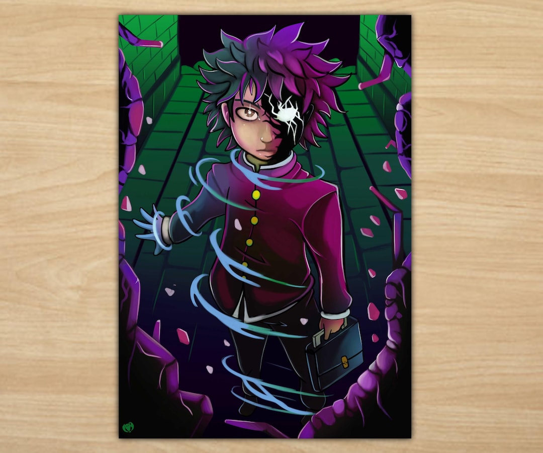 Mob Psycho 100 Shigeo Kageyama Poster Print - Etsy