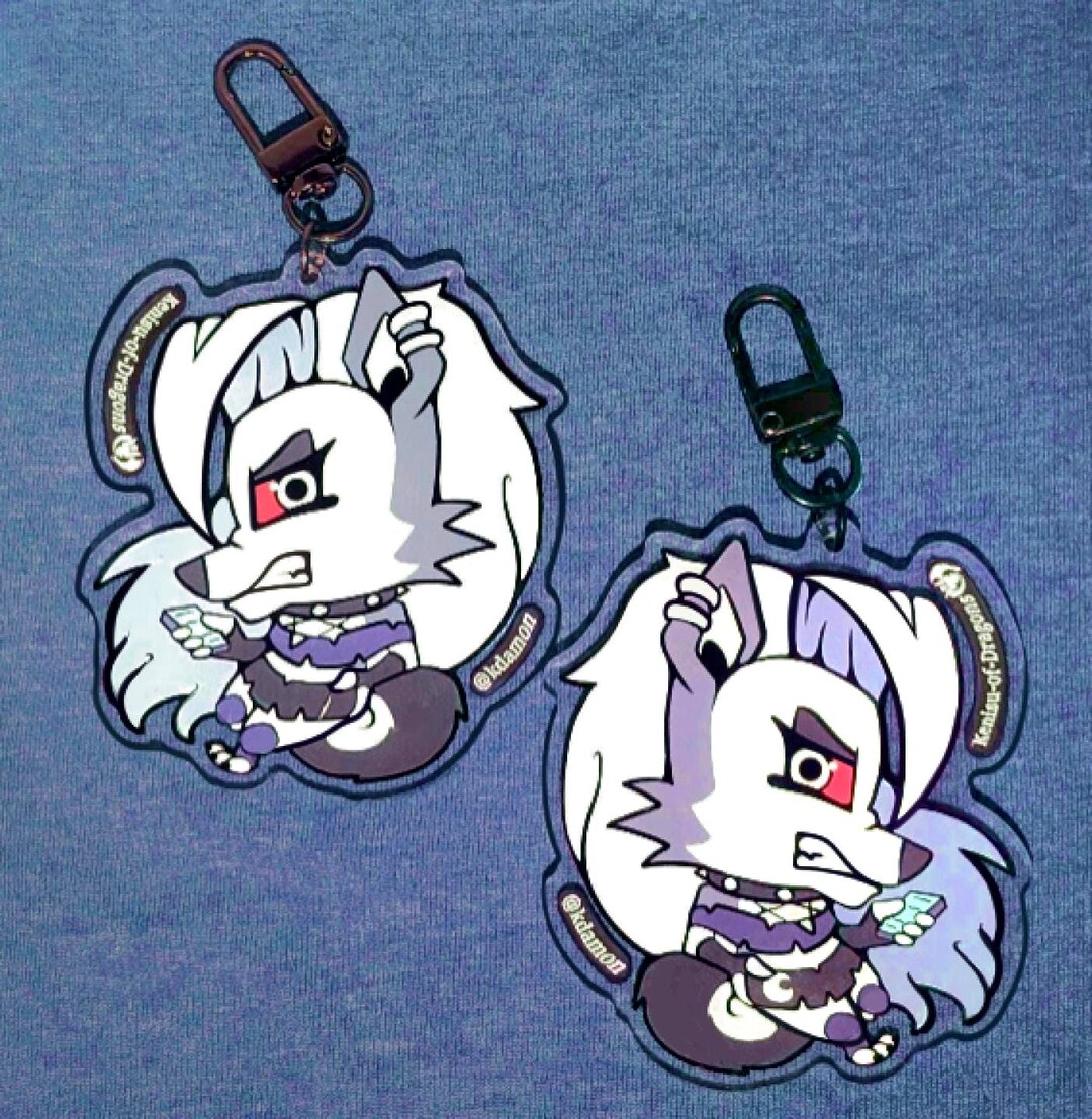 Loona Keychain + 1 Free Mystery Sticker- HELLUVA BOSS - Etsy