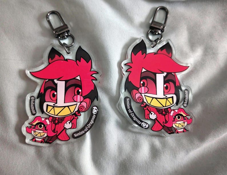 Alastor Keychain -HAZBIN HOTEL - Etsy