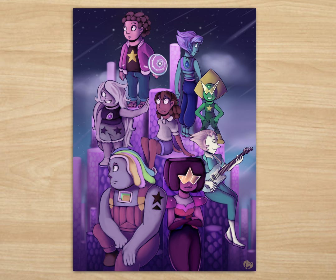 SU Crystal Gem Poster Print - Etsy